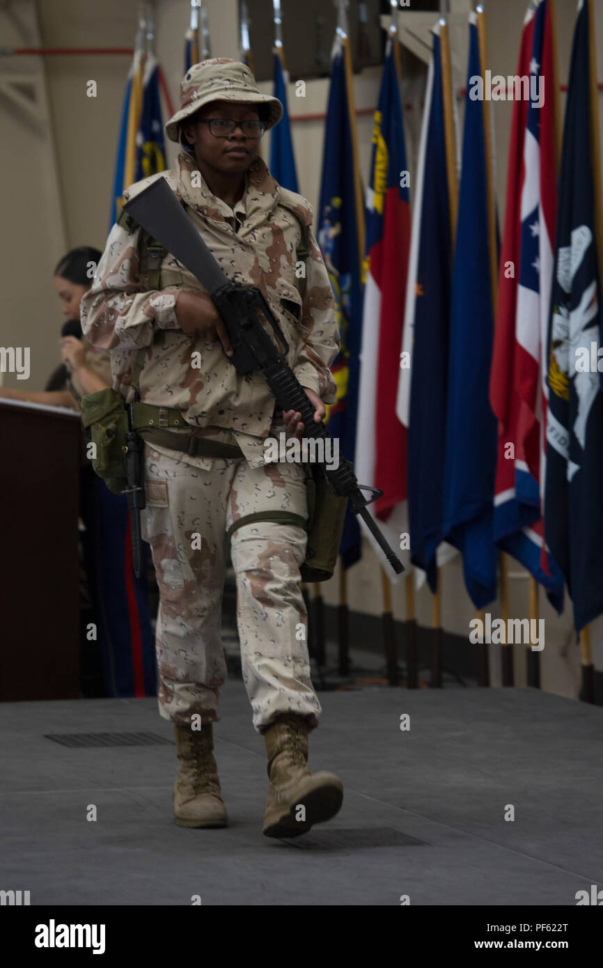 A U.S. Marine with Marine Aircraft Group 39, 3rd Marine Aircraft Wing ...