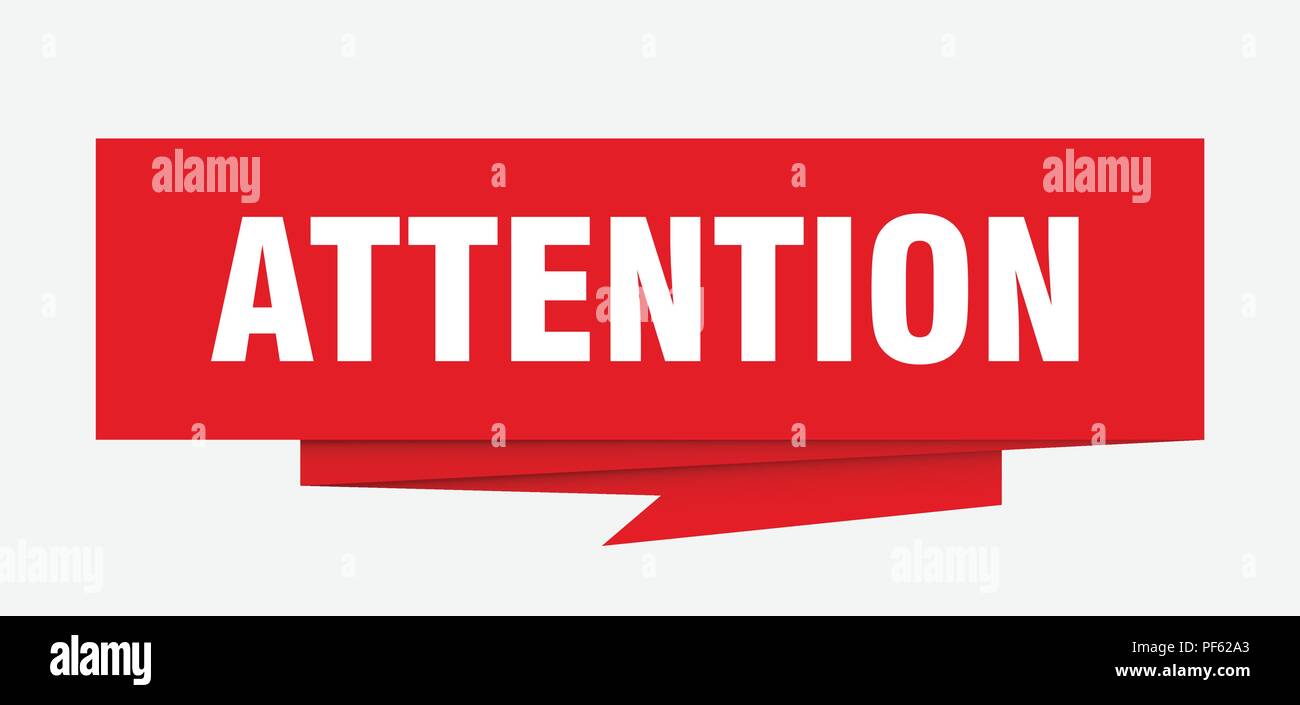 attention sign. attention paper origami speech bubble. attention tag ... attention sign. attention paper origami speech bubble. attention tag ...
