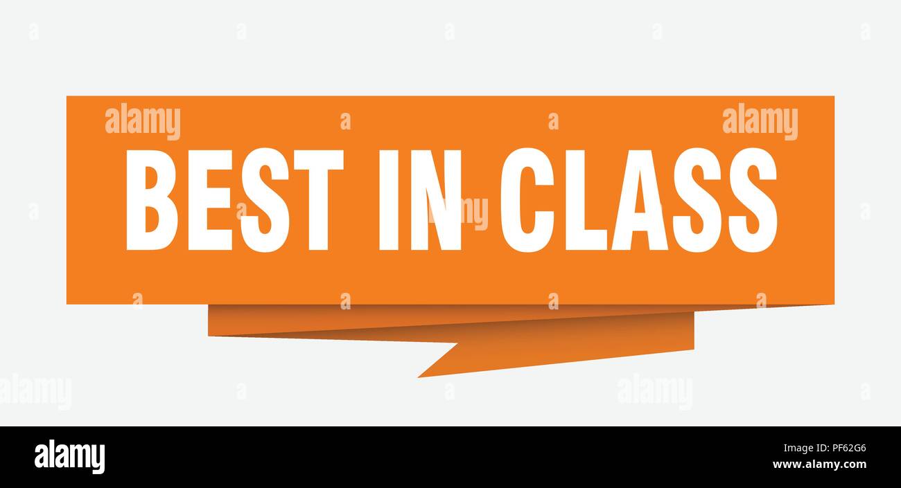 best in class sign. best in class paper origami speech bubble. best in ...