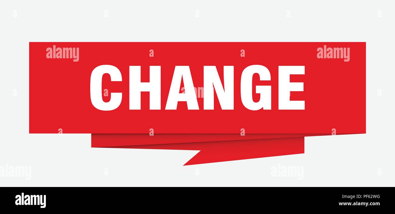 change sign. change paper origami speech bubble. change tag. change ...