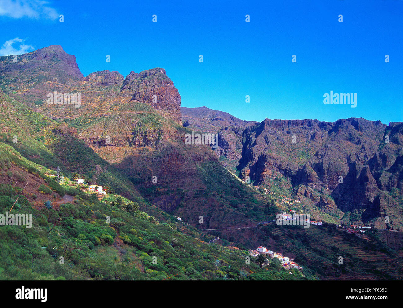 Landscape. Teno Rural Park, Tenerife island, Canary Islands, Spain ...