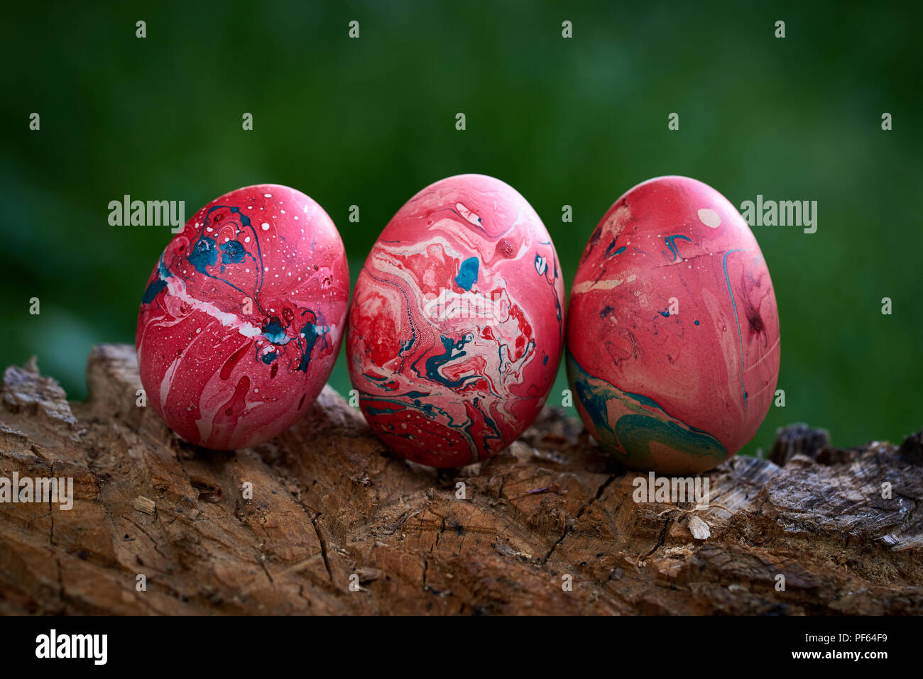 Marmorate Easter eggs Stock Photo - Alamy