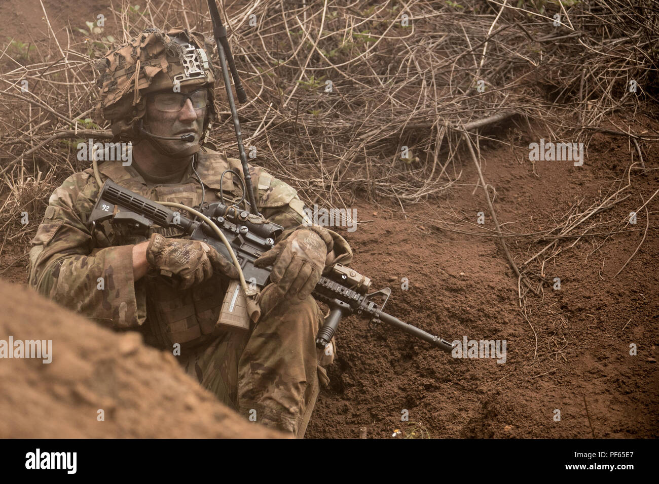 U.S. Army 1st Sgt. Ian Munkacsy, first sergeant of Alpha Co., 1st ...