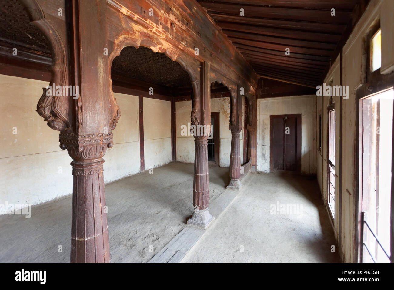 Interior and exterior of old heritage architectural structure called ...