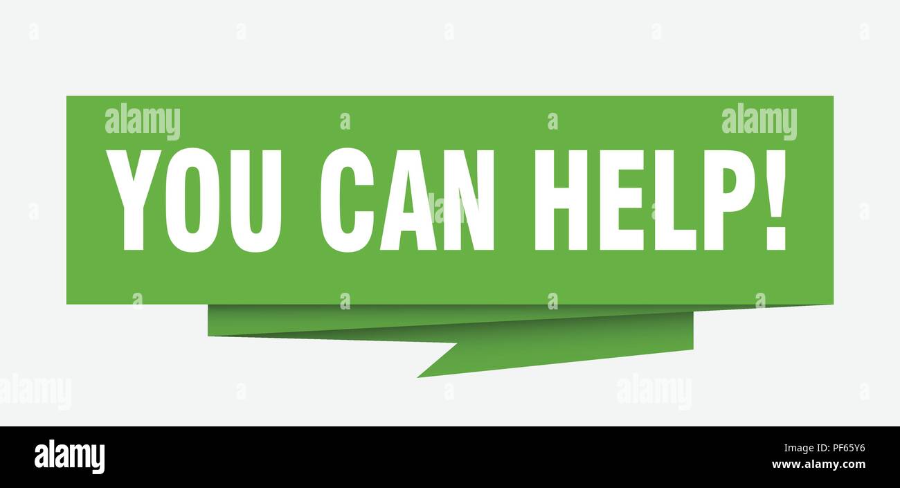 you can help sign. you can help paper origami speech bubble. you can ...