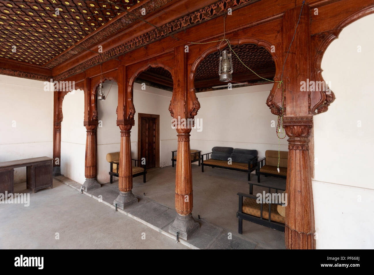 Interior and exterior of old heritage architectural structure called ...