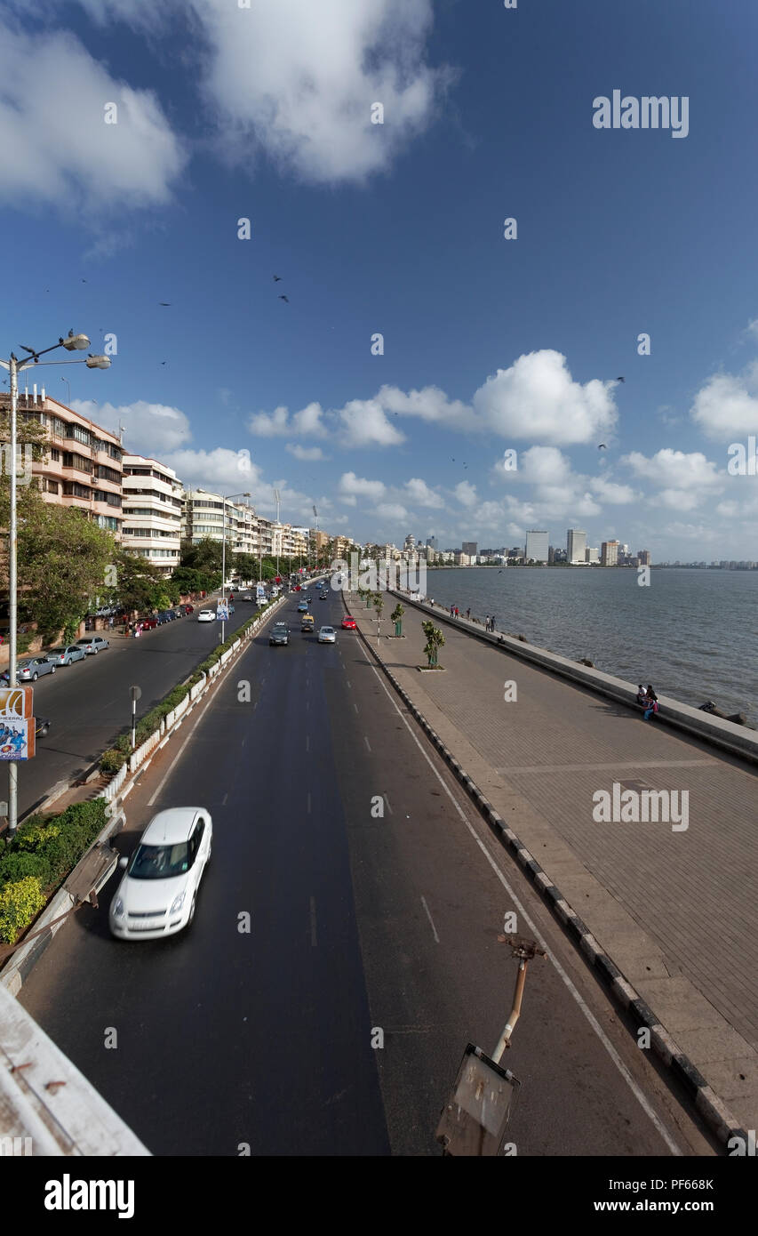 View of Nariman Point skyline from Marine Drive, Mumbai, Maharashtra ...