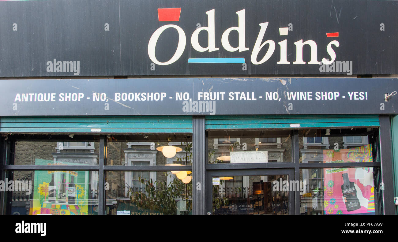 Oddbins off-licence Portobello, Elgin Crescent, London, W11, UK Stock ...