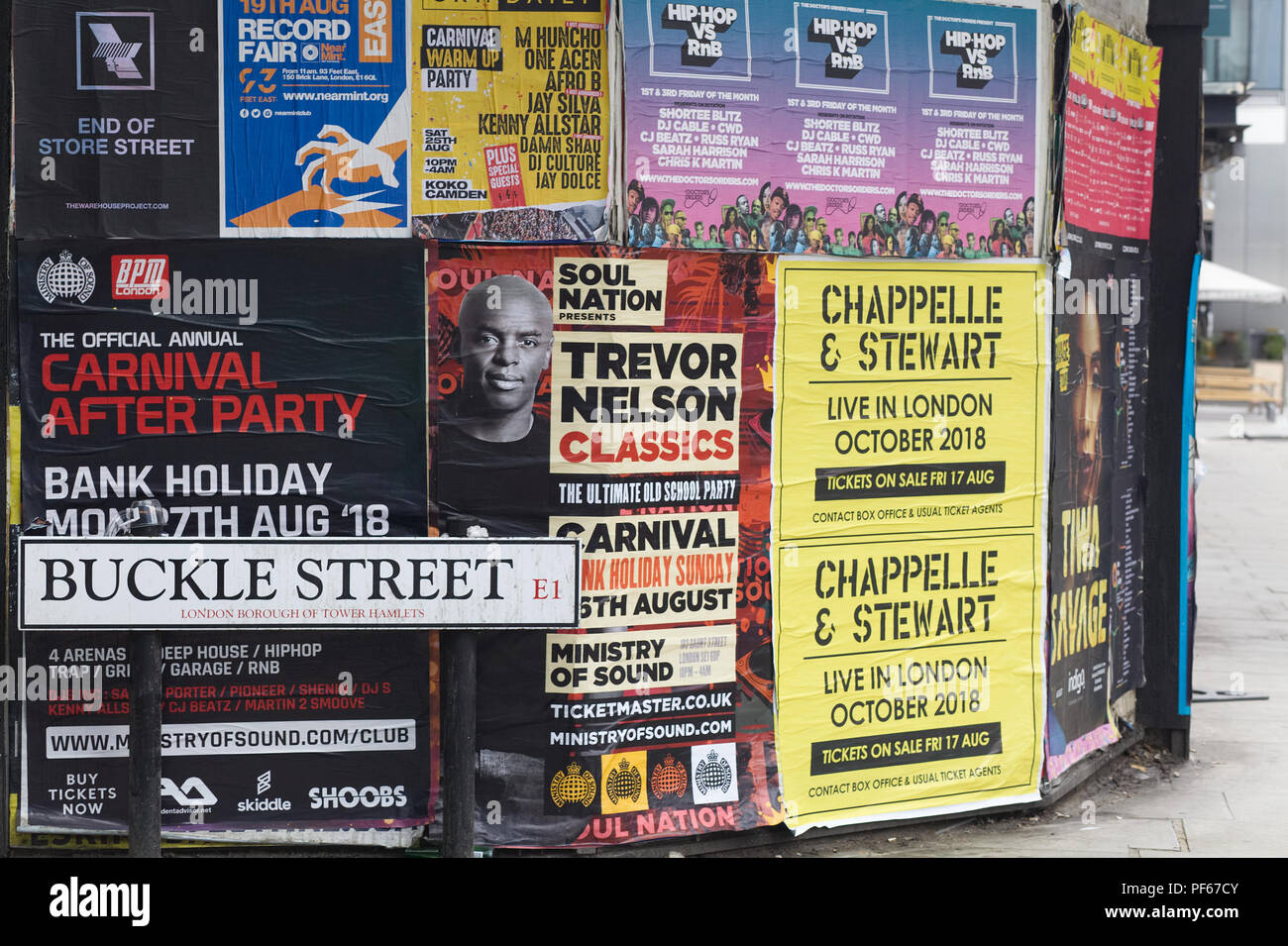 Wall covered in posters hi-res stock photography and images - Alamy