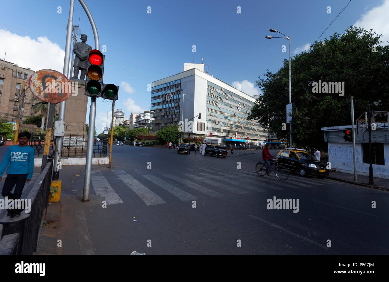 Churchgate station and surrounding landmark old buildings Mumbai, India ...