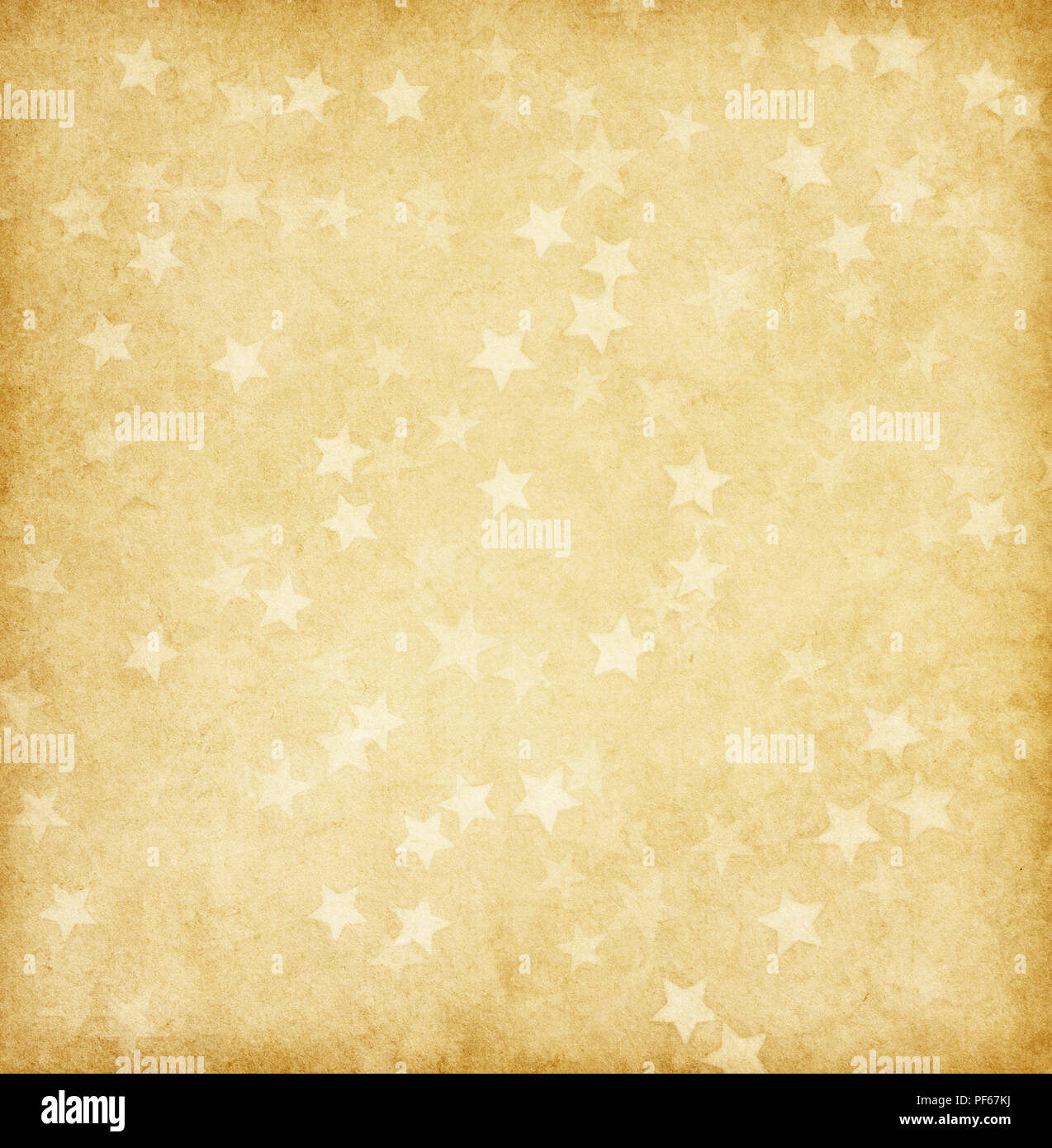vintage paper decorated with stars Stock Photo - Alamy