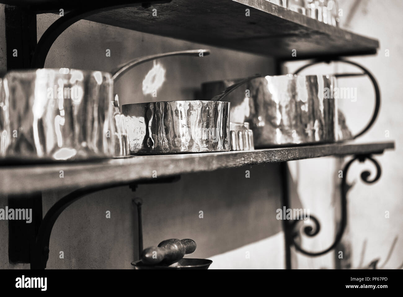 Group of old kitchen tools Stock Photo - Alamy