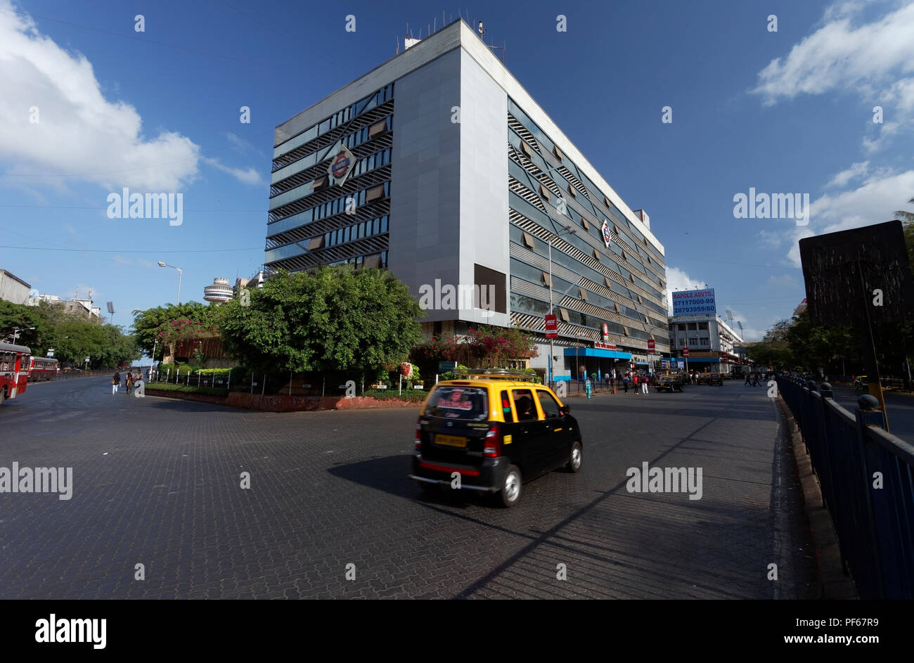 Churchgate station and surrounding landmark old buildings Mumbai, India ...