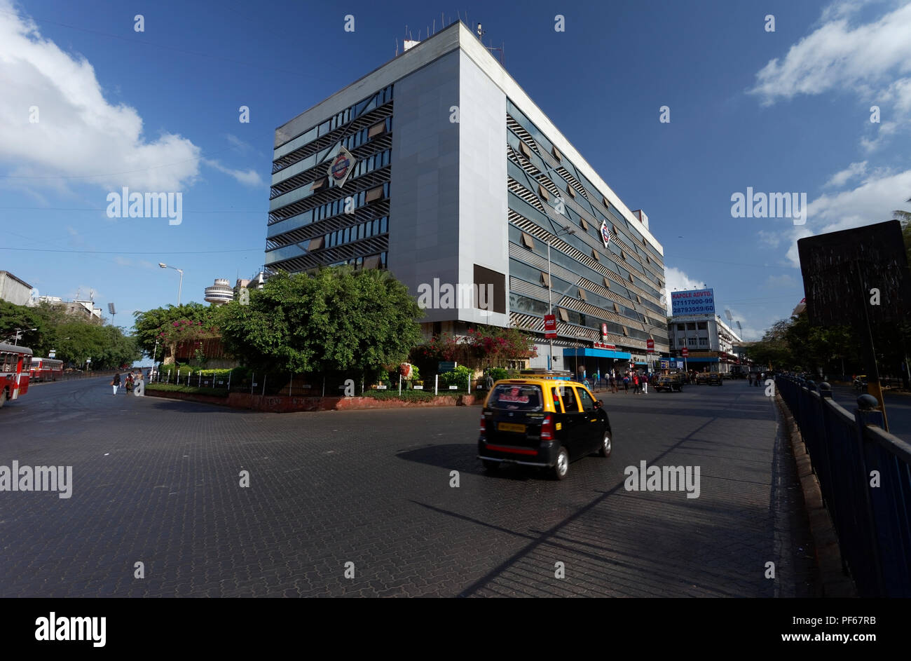 Churchgate station and surrounding landmark old buildings Mumbai, India ...