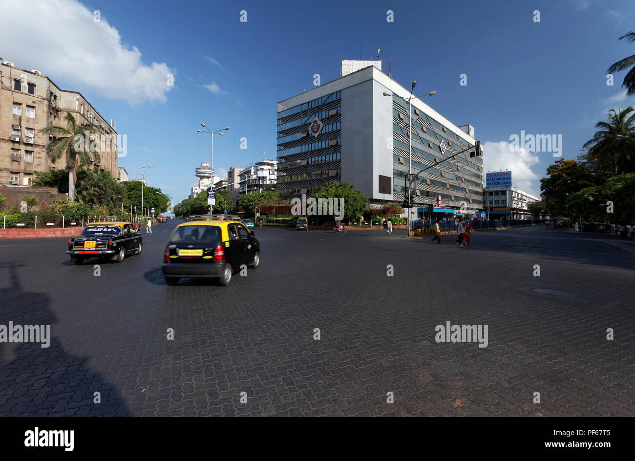 Churchgate station and surrounding landmark old buildings Mumbai, India ...