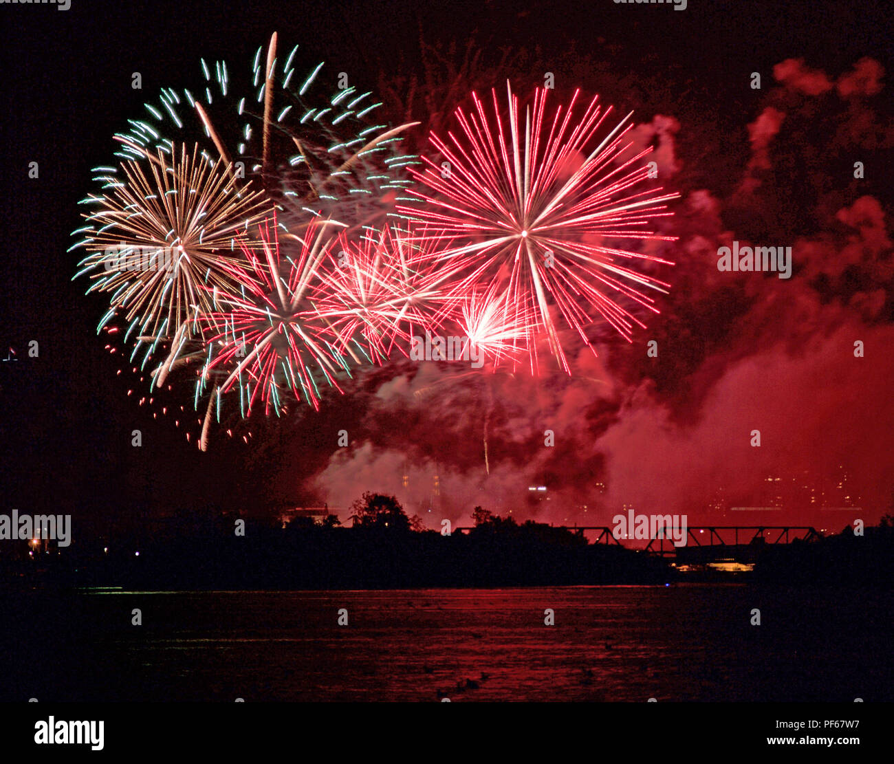 fireworks display in Ottawa, Canada Stock Photo - Alamy