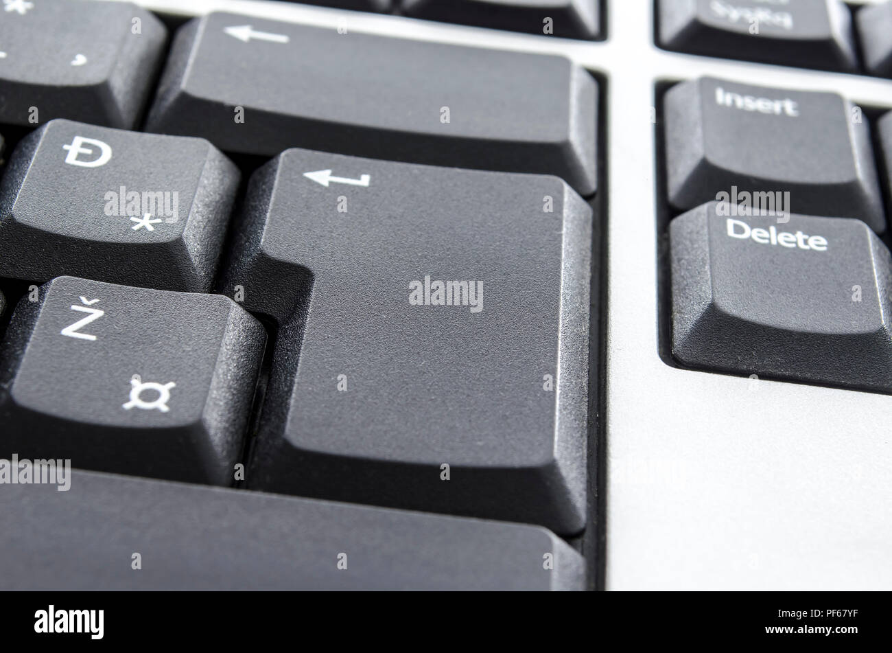 Keyboard closeup with enter key Stock Photo - Alamy Keyboard closeup with enter key Stock Photo - Alamy