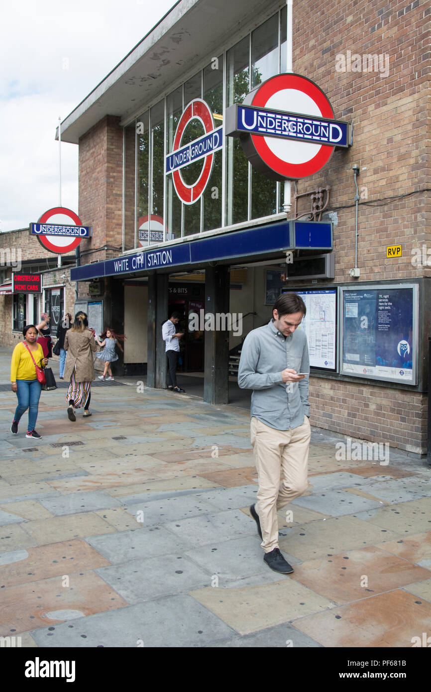 White City Underground station, White City, Shepherd's Bush, London W12 ...