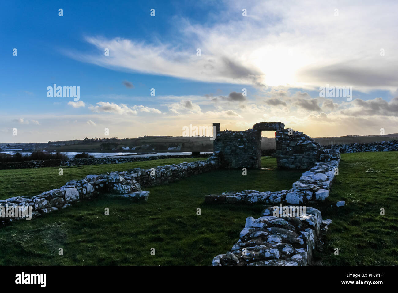 Old ruins of Nendrum Monastry, Mahee Island, County Down, N.Ireland ...