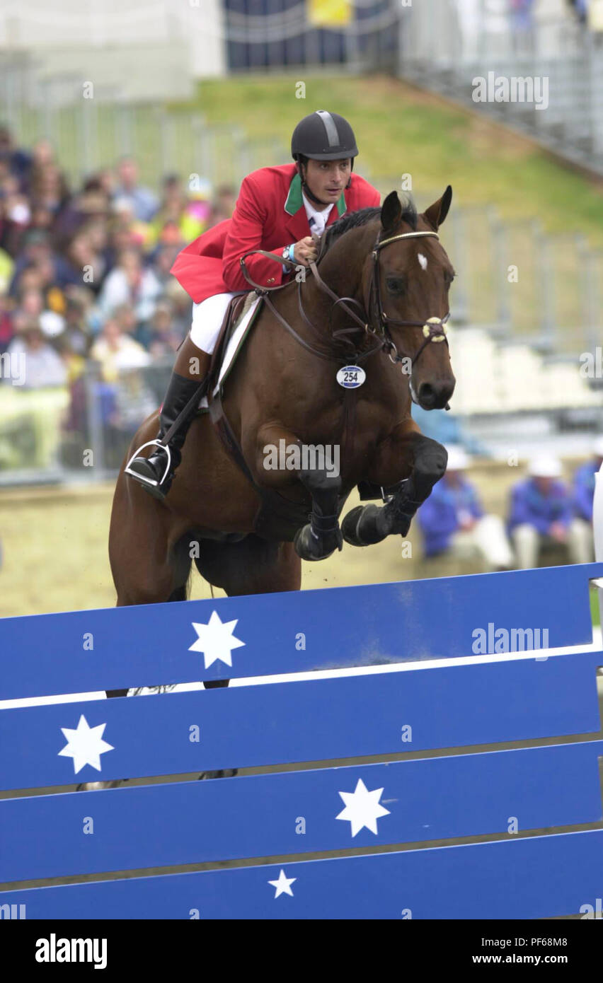 Olympic Games, Sydney 2000, Ali Nilforushan (IRA) riding Campione Stock ...