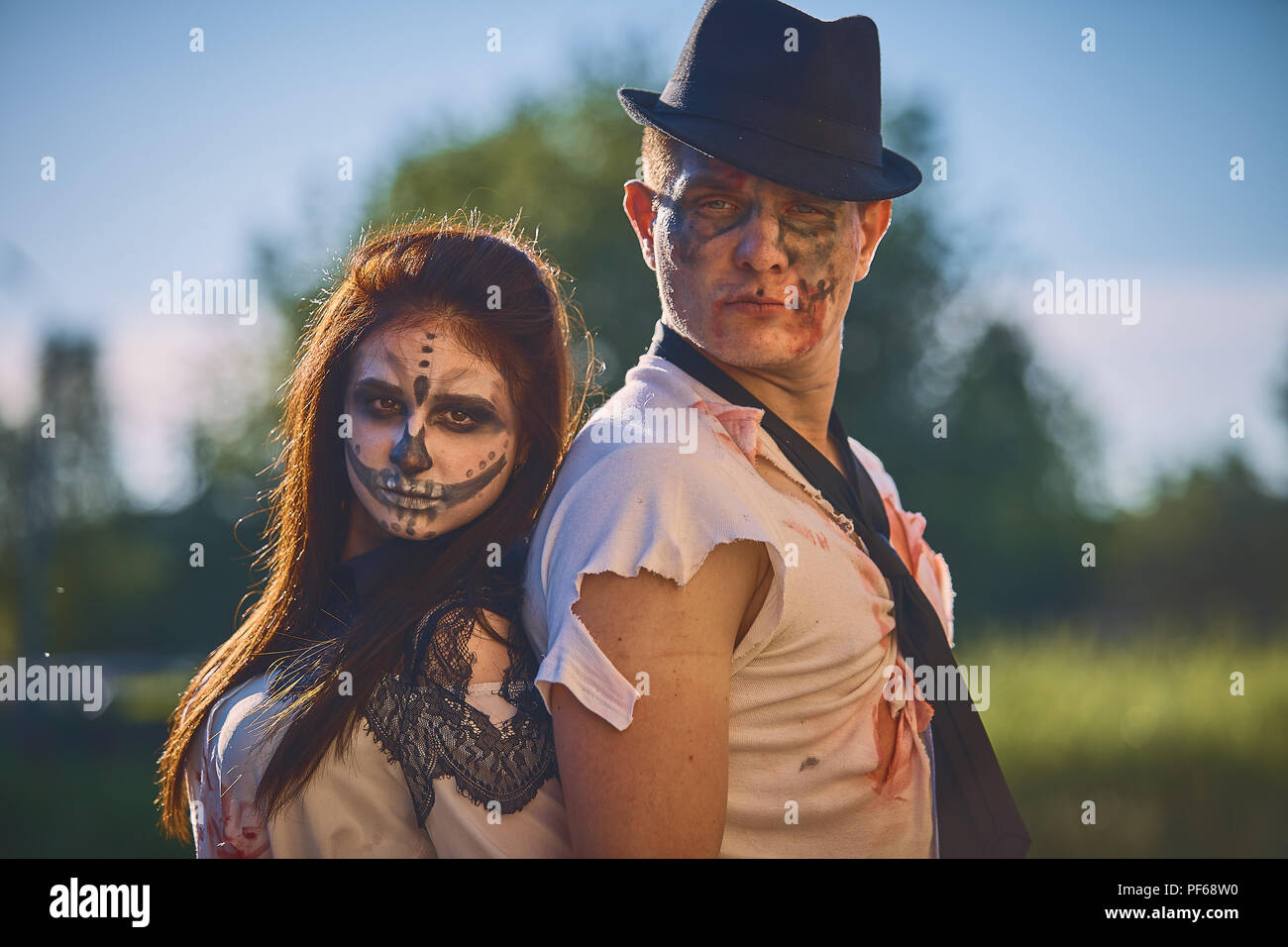 People Running From Zombies