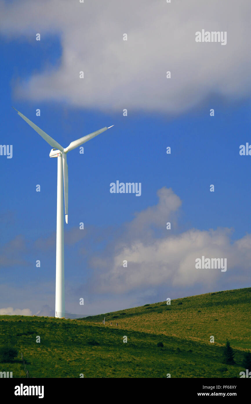 A windmill on a hill Stock Photo - Alamy
