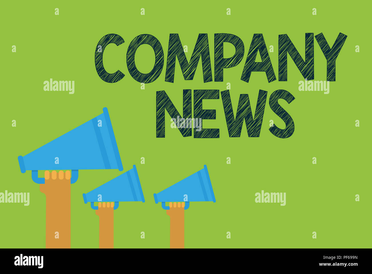 Conceptual hand writing showing Company News. Business photo text ...