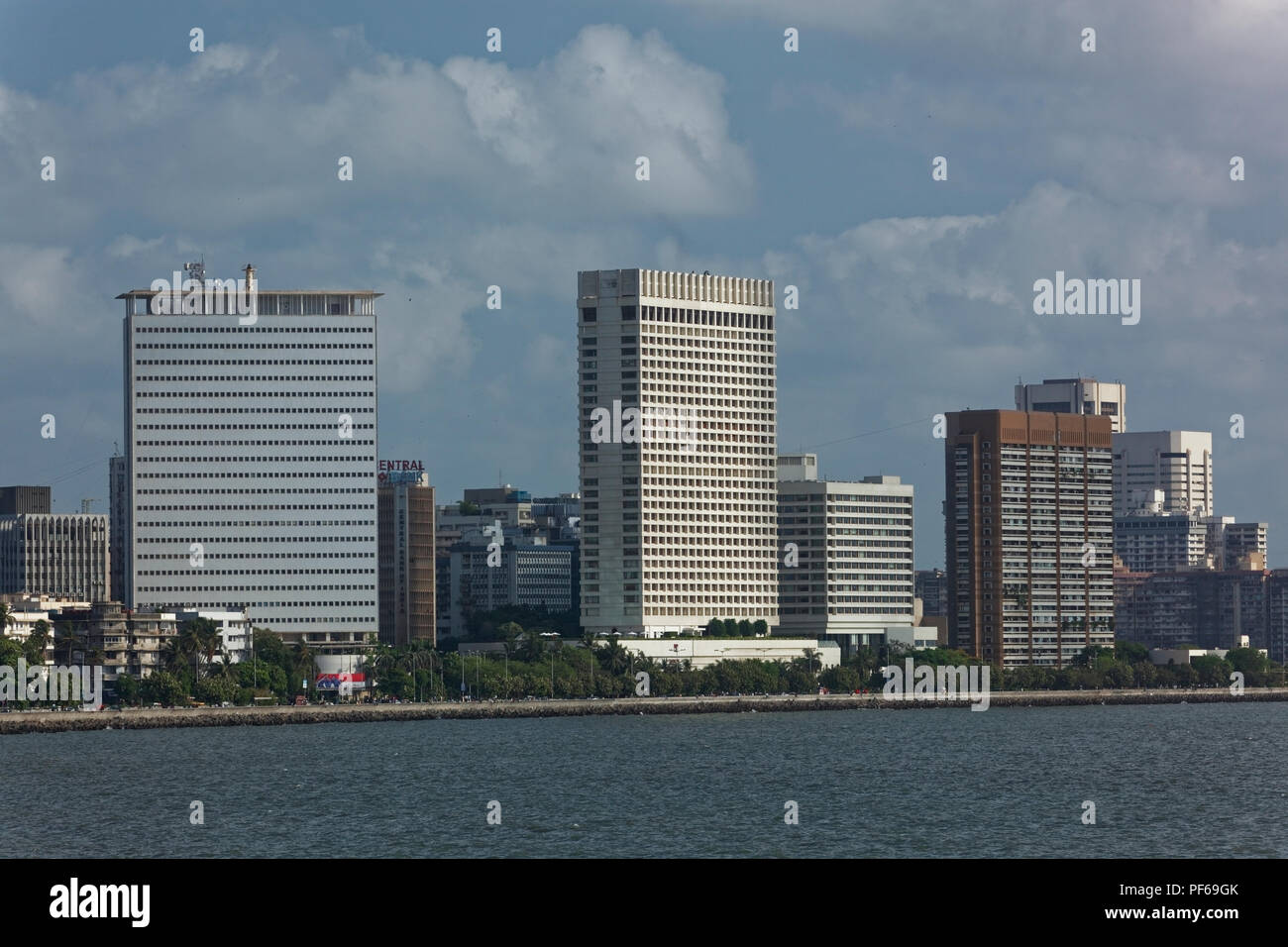 View of Nariman Point skyline from Marine Drive, Mumbai, Maharashtra ...