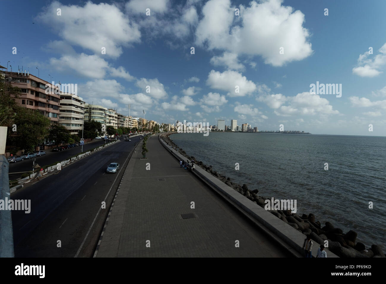 View of Nariman Point skyline from Marine Drive, Mumbai, Maharashtra ...