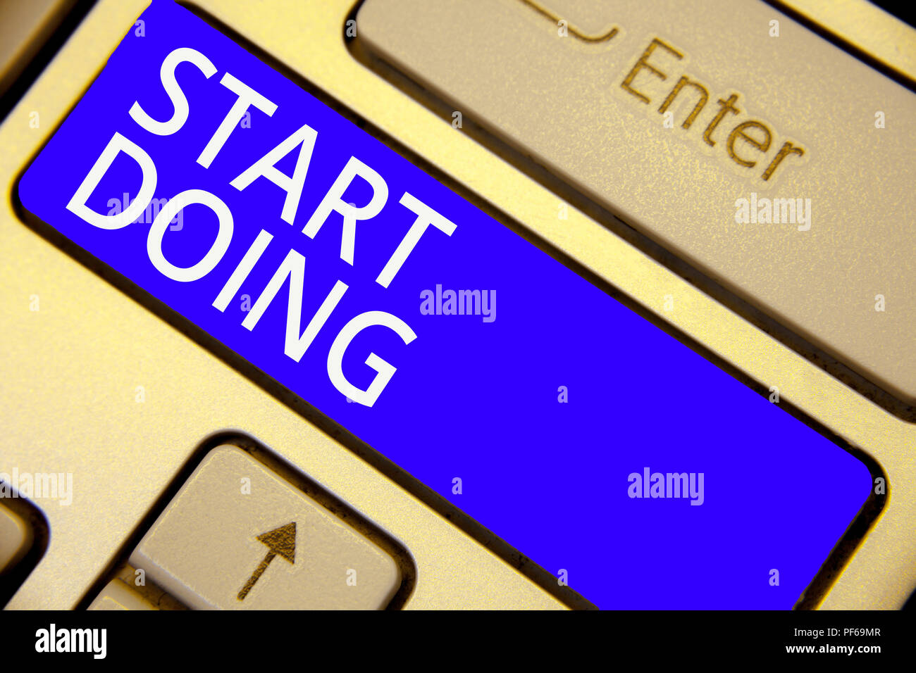 Word writing text Start Doing. Business concept for asking someone to ...