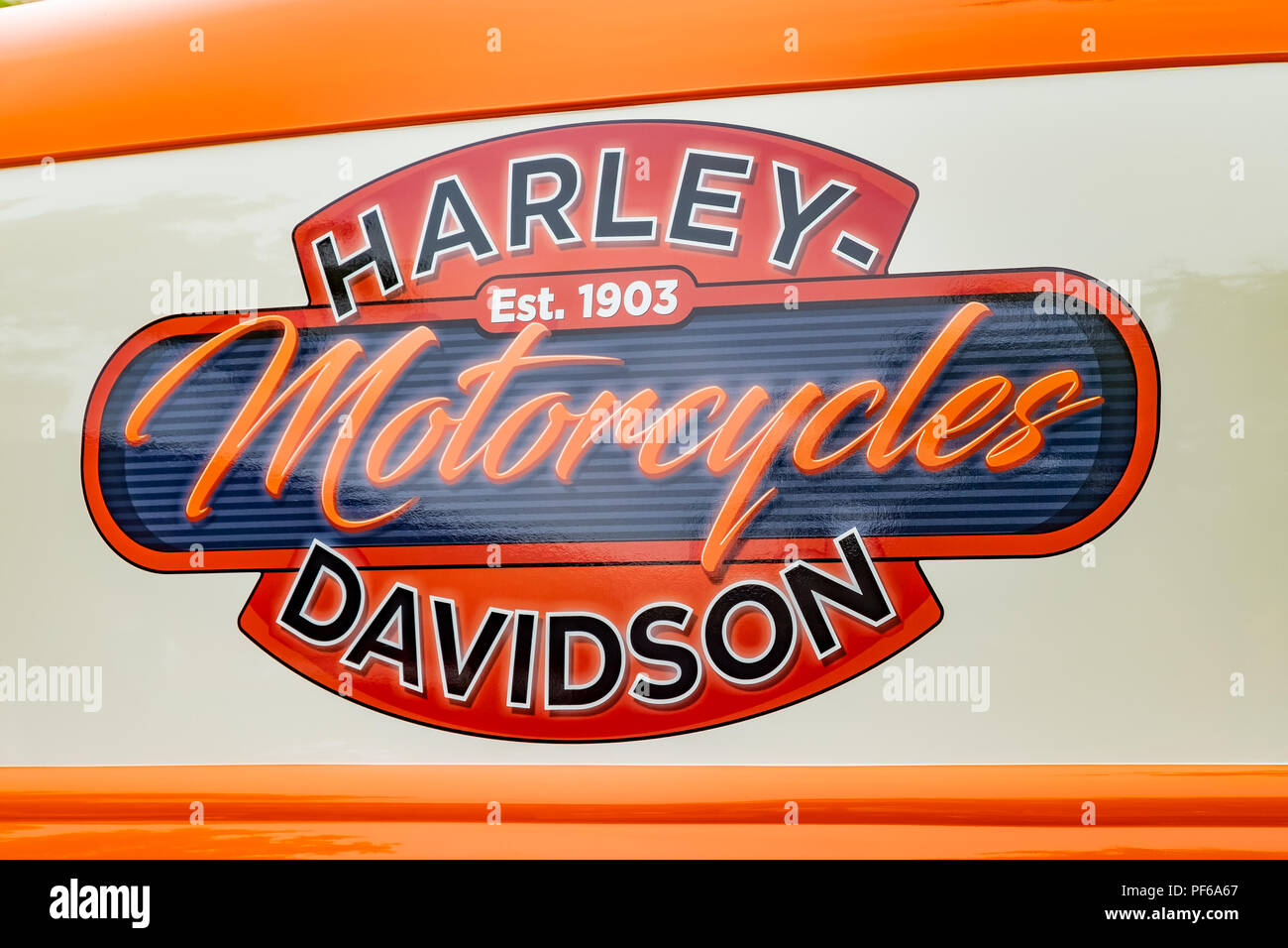 Harley Davidson Sign High Resolution Stock Photography and Images - Alamy