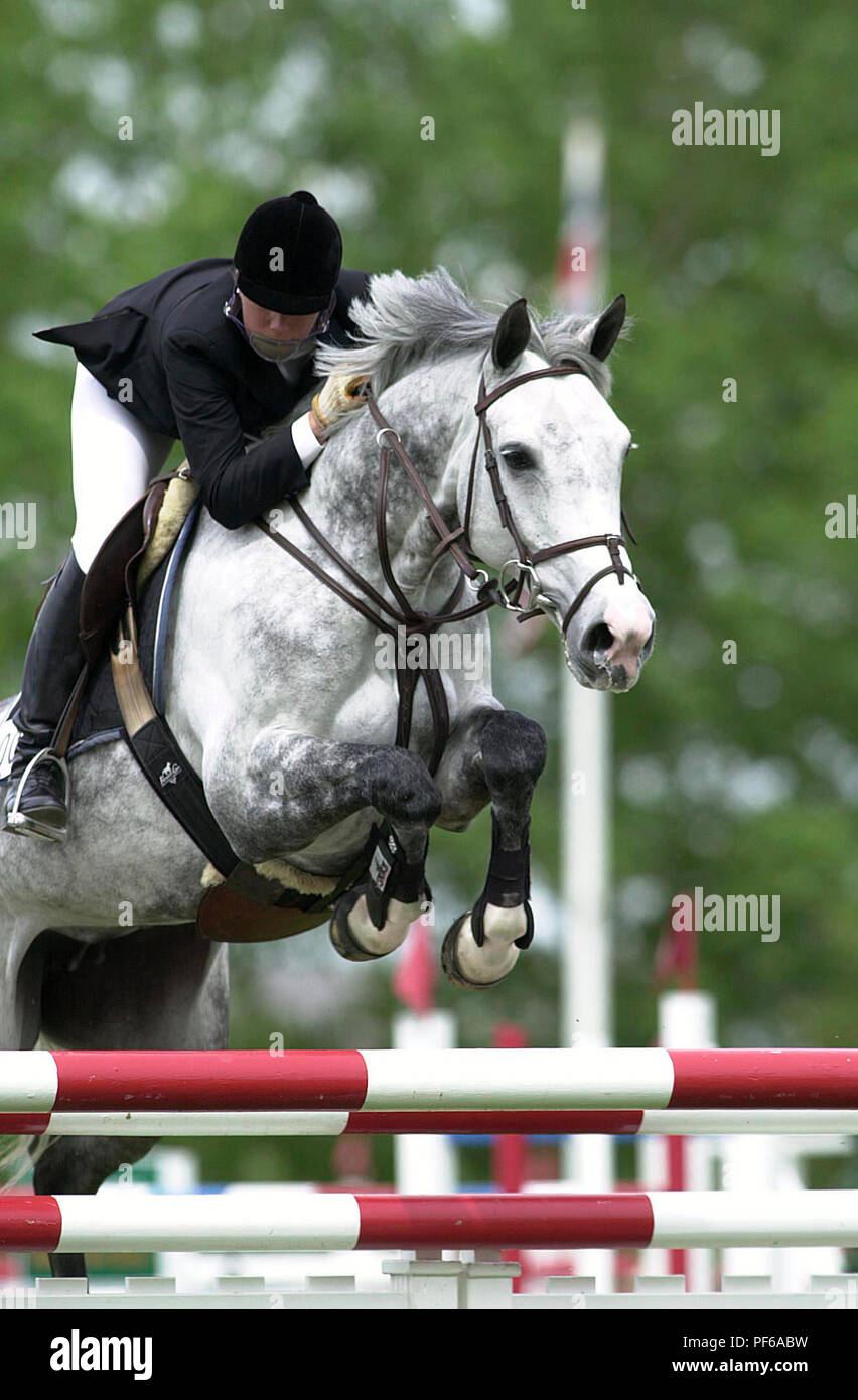 The National, Spruce Meadows, June 2001, Paige Rassas (USA) riding ...