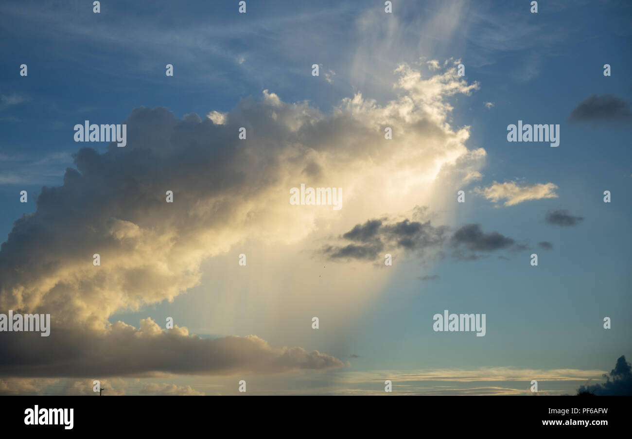 Light rain clouds in the sky Stock Photo - Alamy