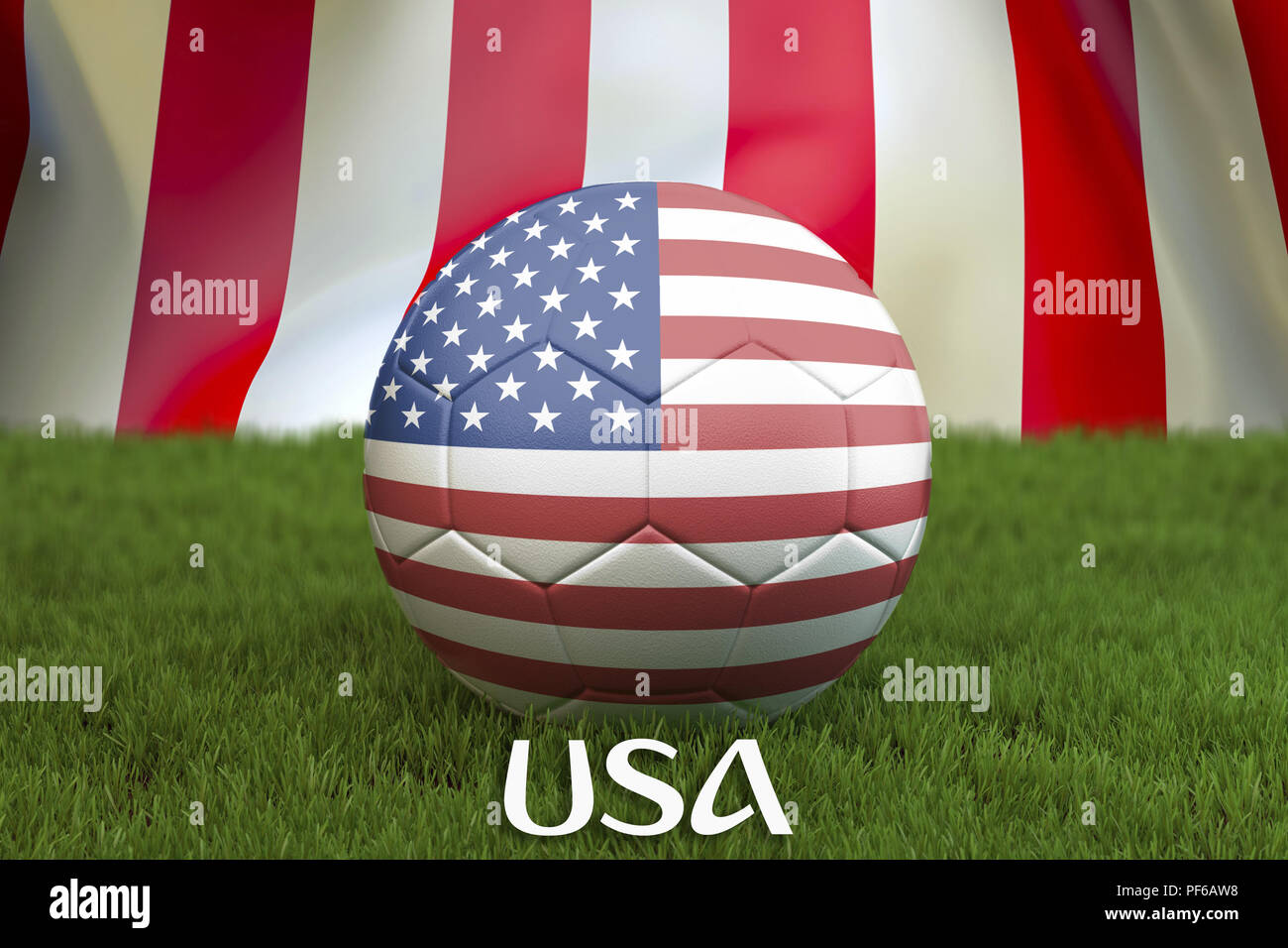 3d ball usa flag hi-res stock photography and images - Alamy