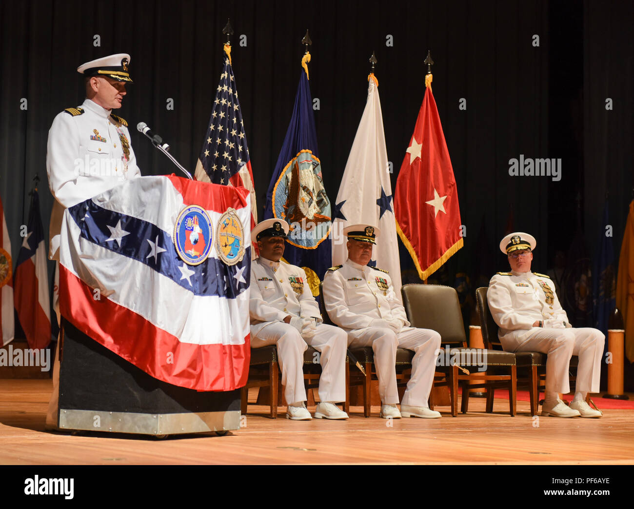 FORT GORDON, Ga. (Aug. 17, 2018) Capt. Patrick Count delivers remarks ...
