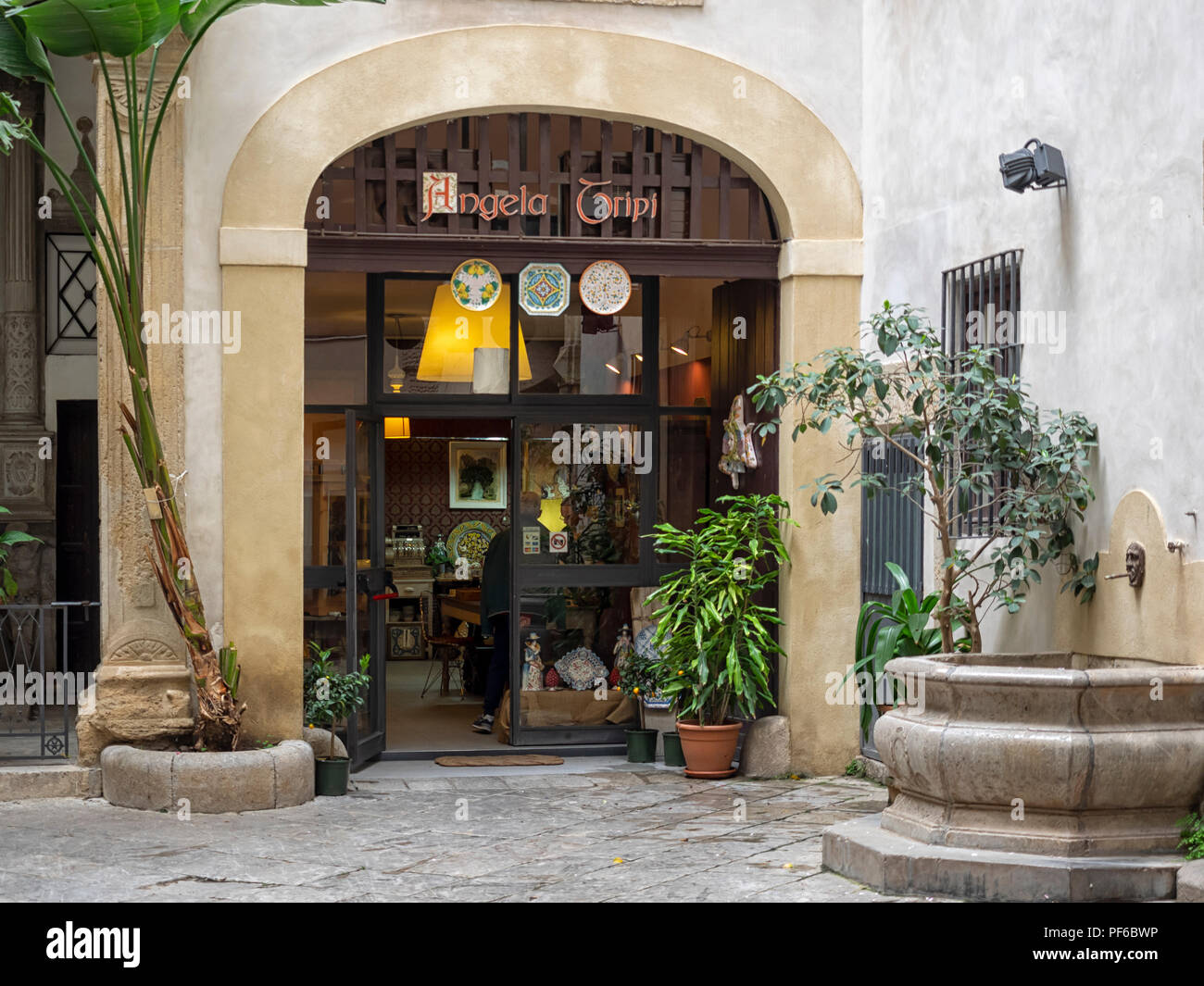 PALERMO, SICILY, ITALY - MAY 21, 2018: Exterior view of the Angela ...