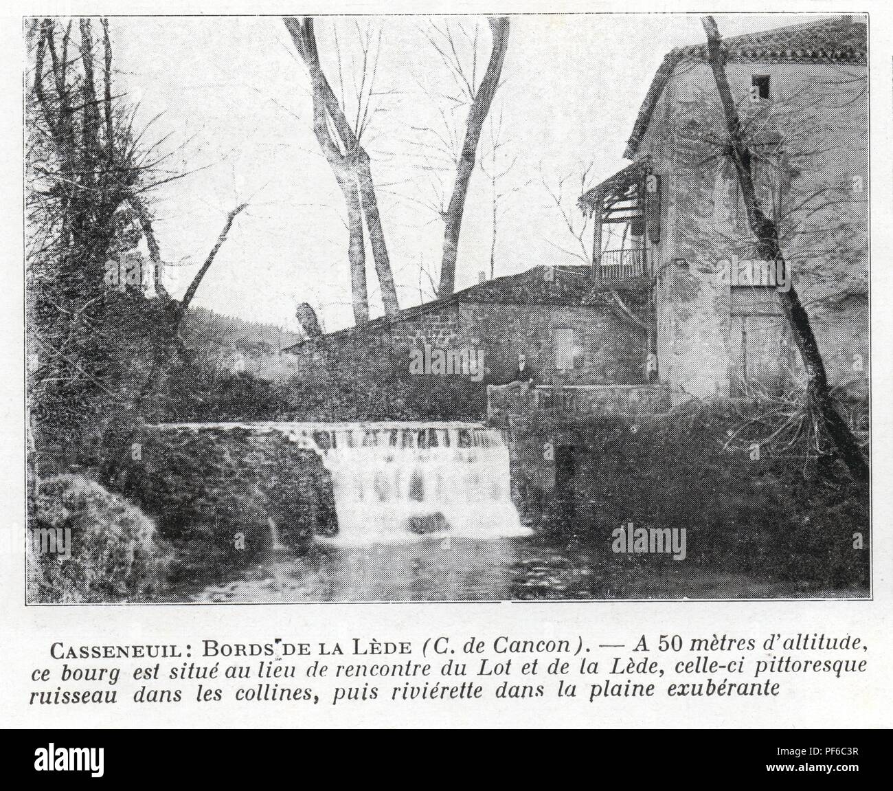 CASSENEUIL : BORDS DE LA LEDE Stock Photo - Alamy