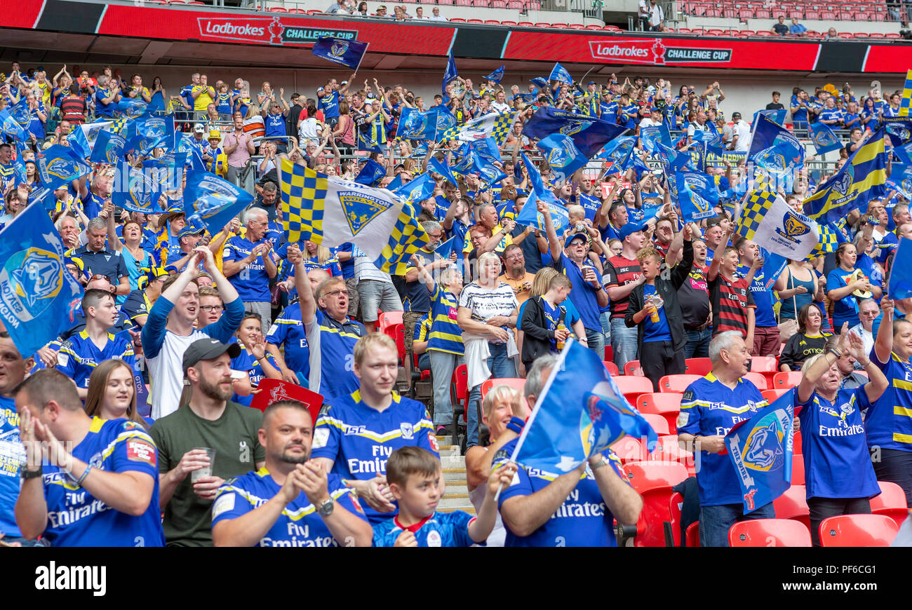 27 August 2016 - Warrington Wolves rugby league supporters travelled to ...