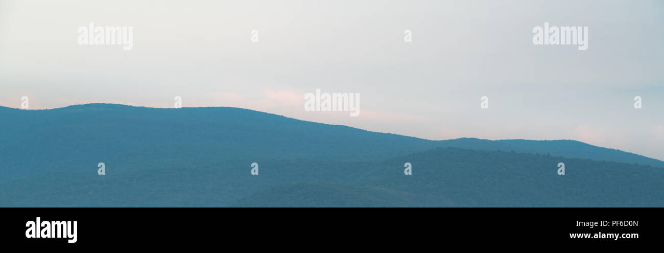 A view of a Appalachian and Allegheny mountains from hear the Virginia ...