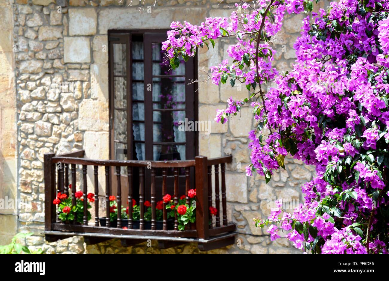 balcony with flowers, flower, flowers, plant, plants Stock Photo - Alamy