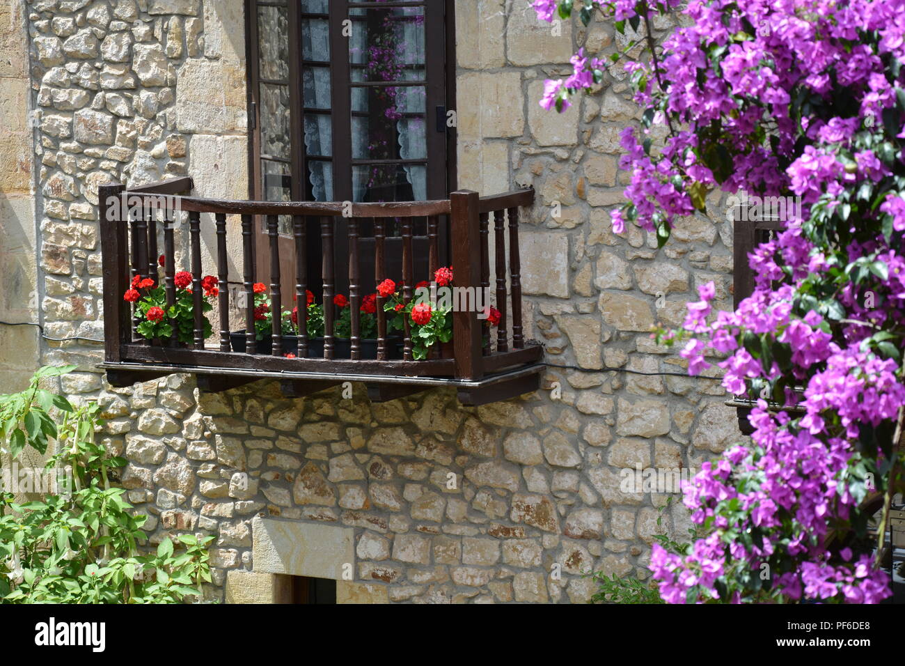balcony with flowers, flower, flowers, plant, plants Stock Photo - Alamy