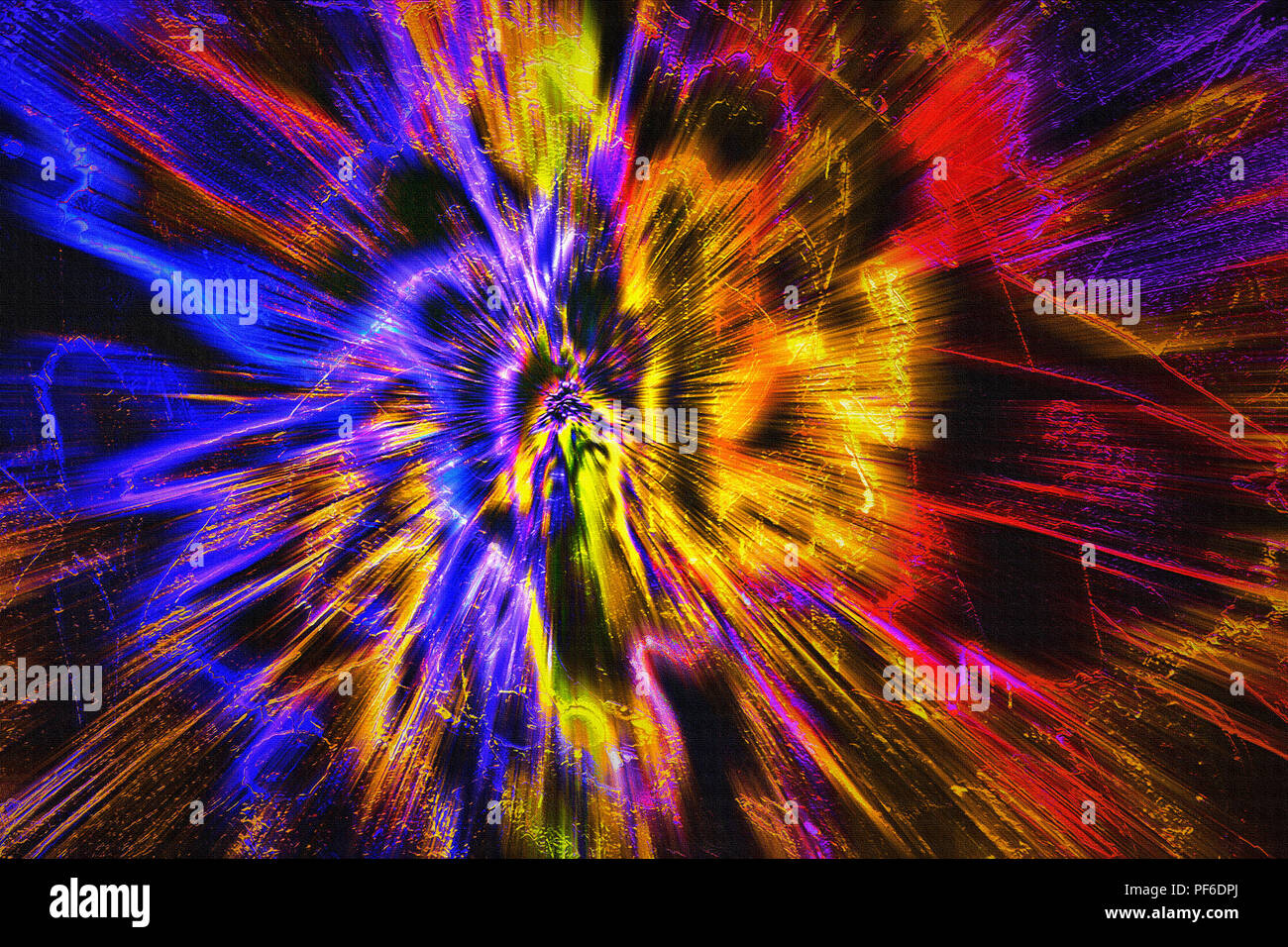 This abstract is reminiscent of geologic upheaval, fissures and ...