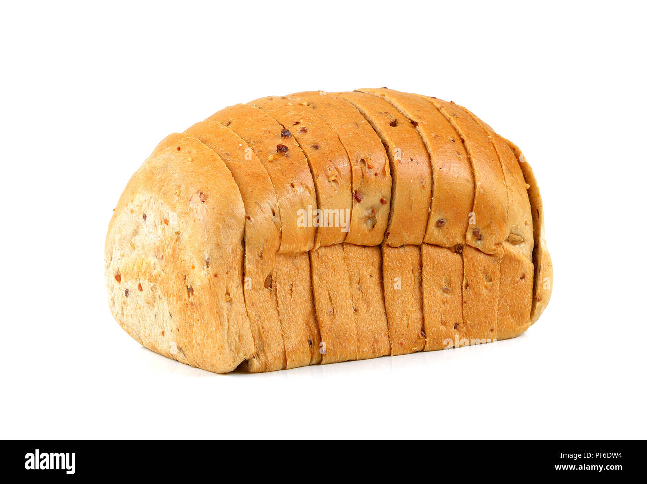 Whole wheat bread isolated on white background Stock Photo - Alamy