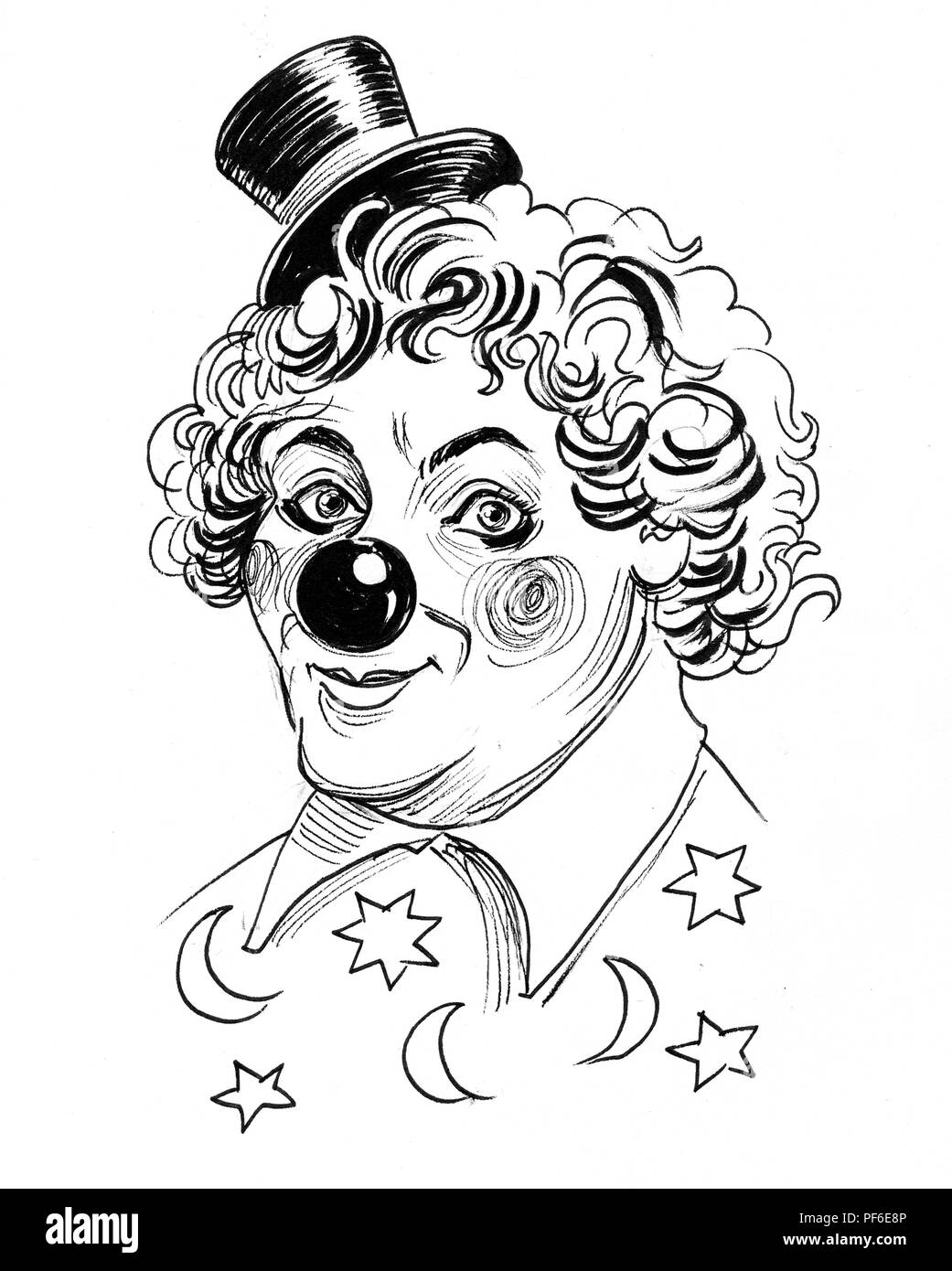 Illustration cute white man Black and White Stock Photos & Images - Alamy