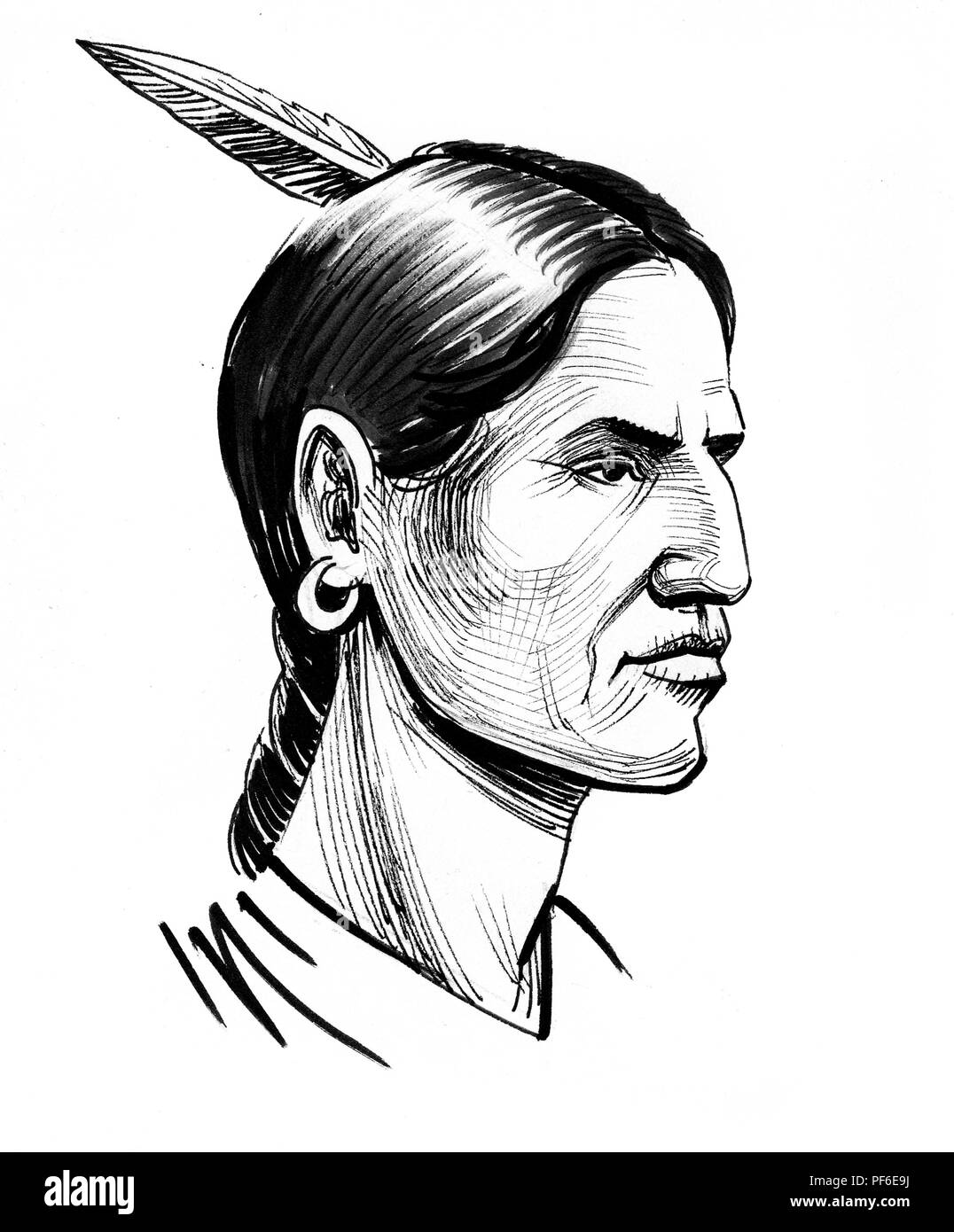Drawing Native American Faces
