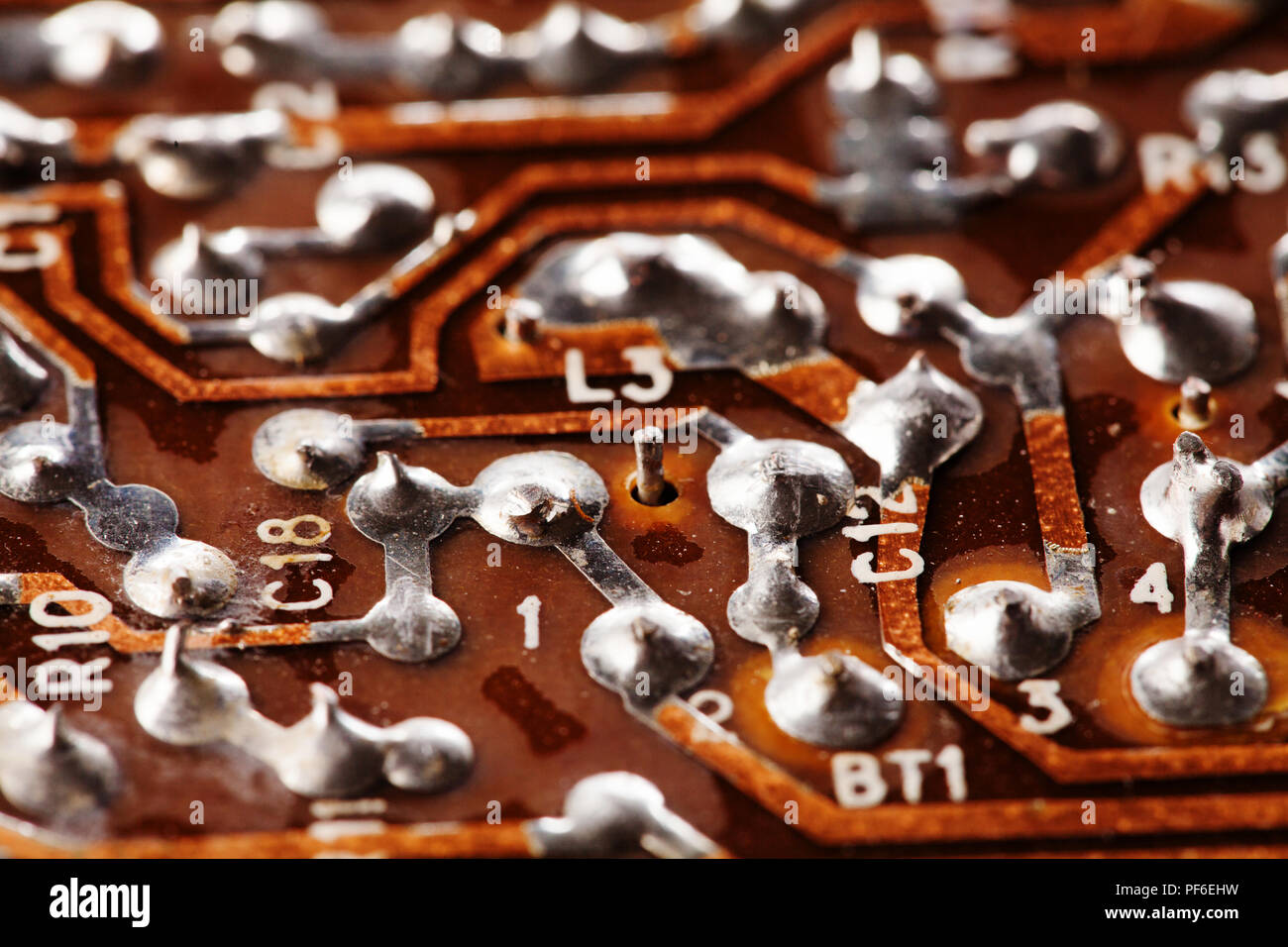 Vintage electronic circuit board hi-res stock photography and images ...