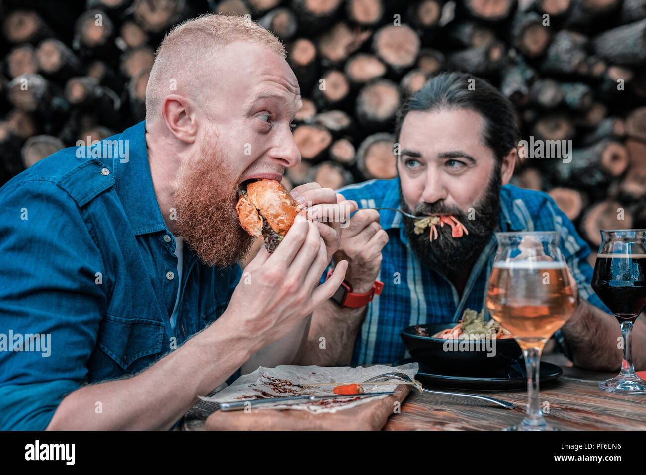 Man hungry food large hi-res stock photography and images - Alamy