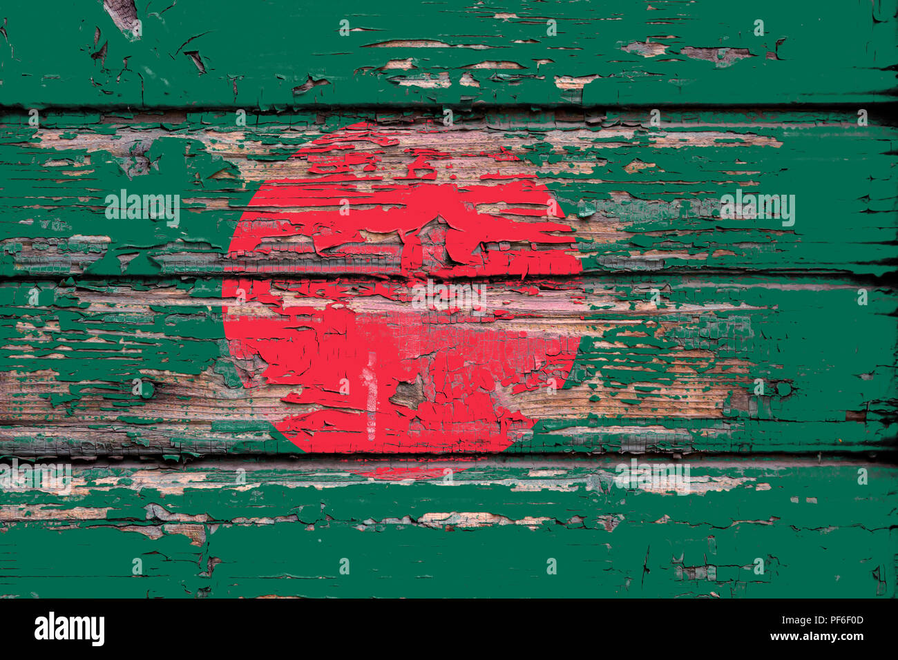 National flag of Bangladesh on a dull wooden background Stock Photo - Alamy