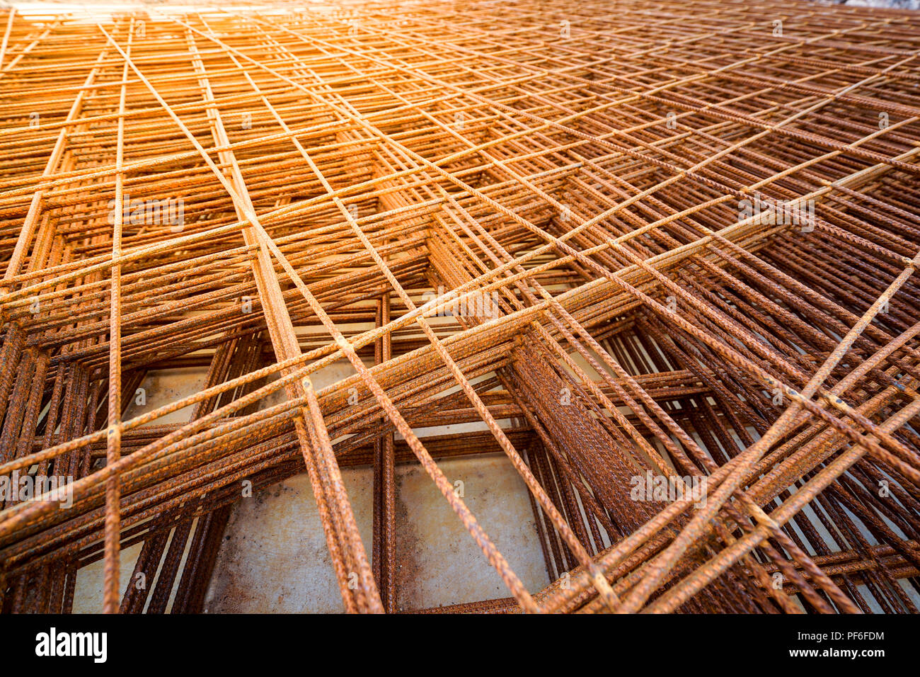 metal mesh with rusty iron bar Stock Photo - Alamy