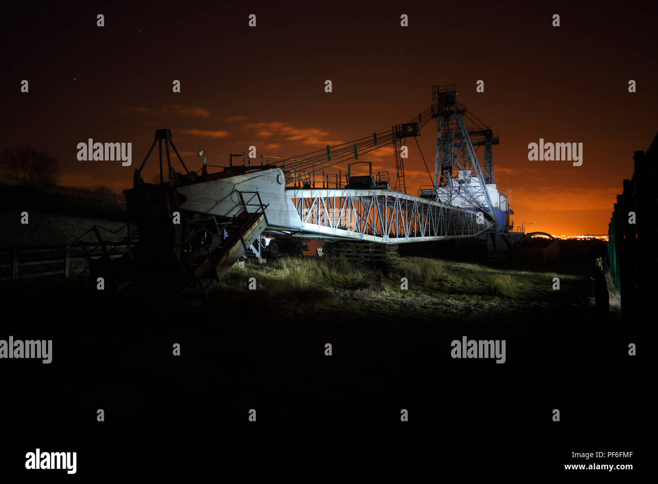 Ruston Bucyrus BE1150 is a preserved walking dragline that sits at St ...